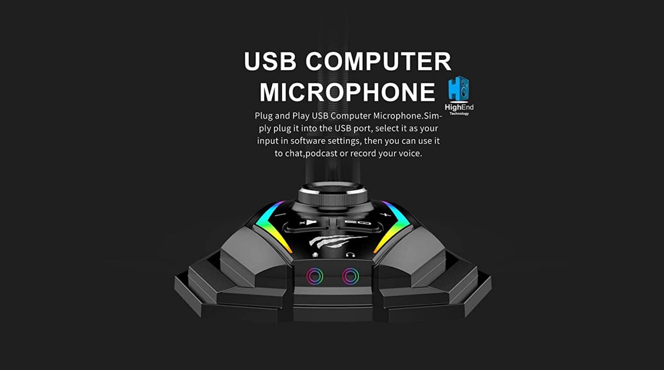 Havit GK56 Gaming RGB USB Microphone - High End Technology Store