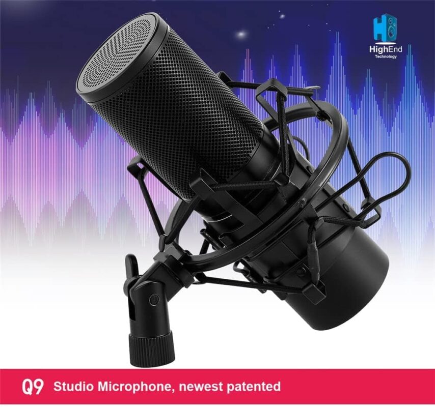 Yanmai Q9 Studio Capacitive Live Microphone with Stand - High End ...