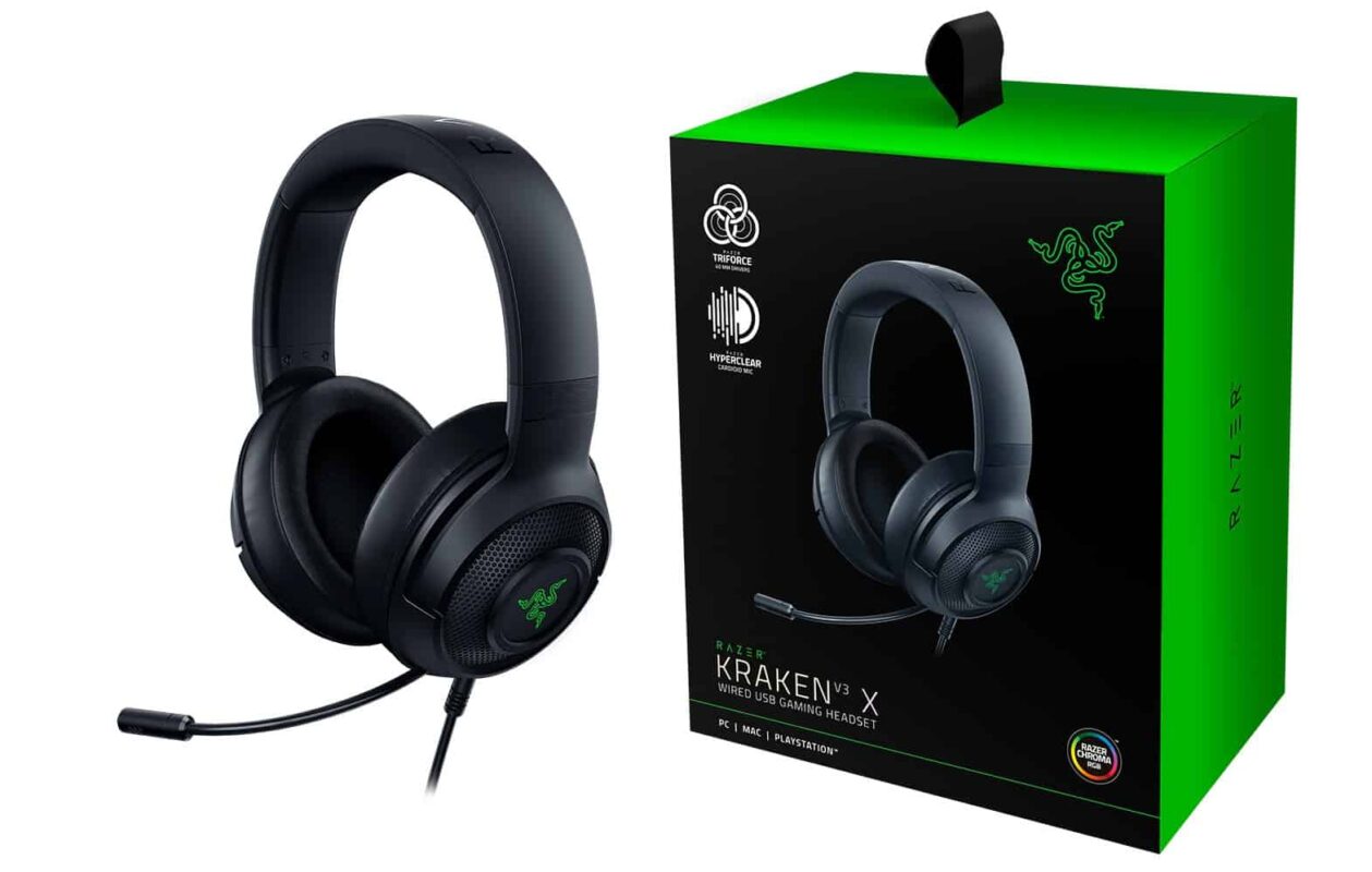 Razer Kraken V3 X Gaming Headset | 7.1 Surround Sound | Triforce 40mm ...